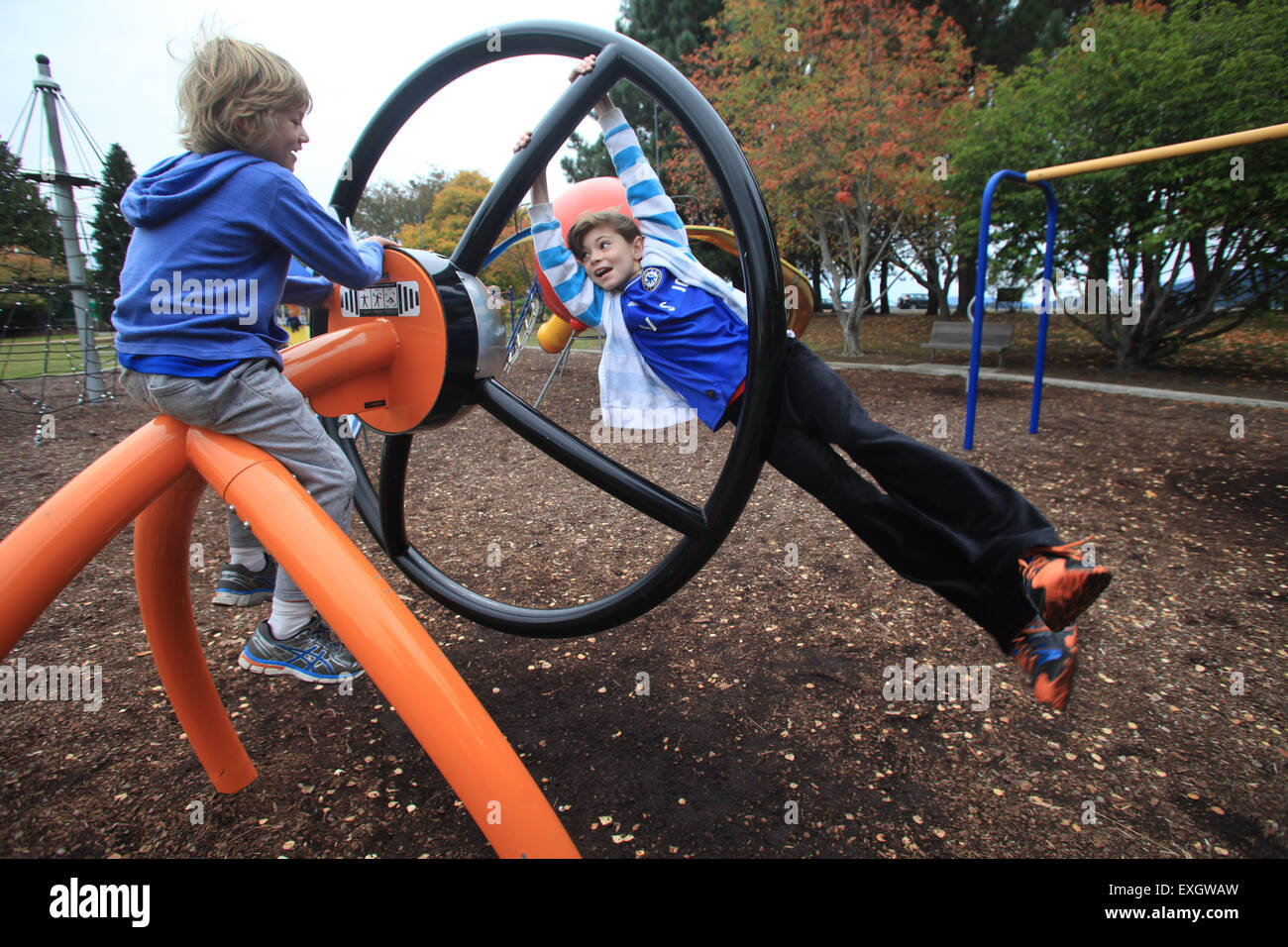 Children at funpark hi-res stock photography and images - Alamy