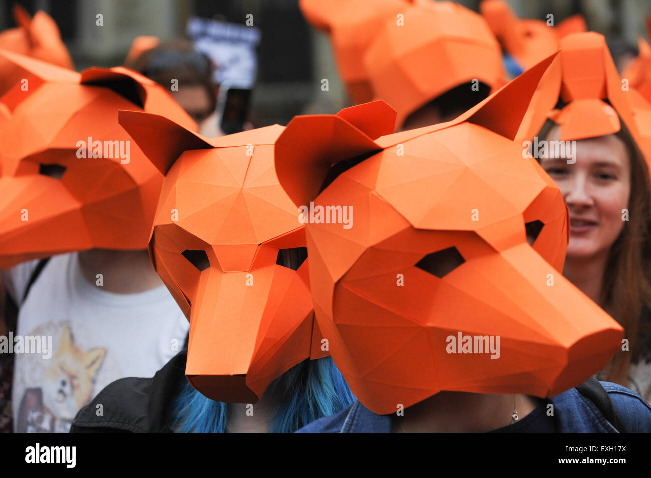 Westminster, London, UK. 14th July 2015. A Fox hunting ban ...
