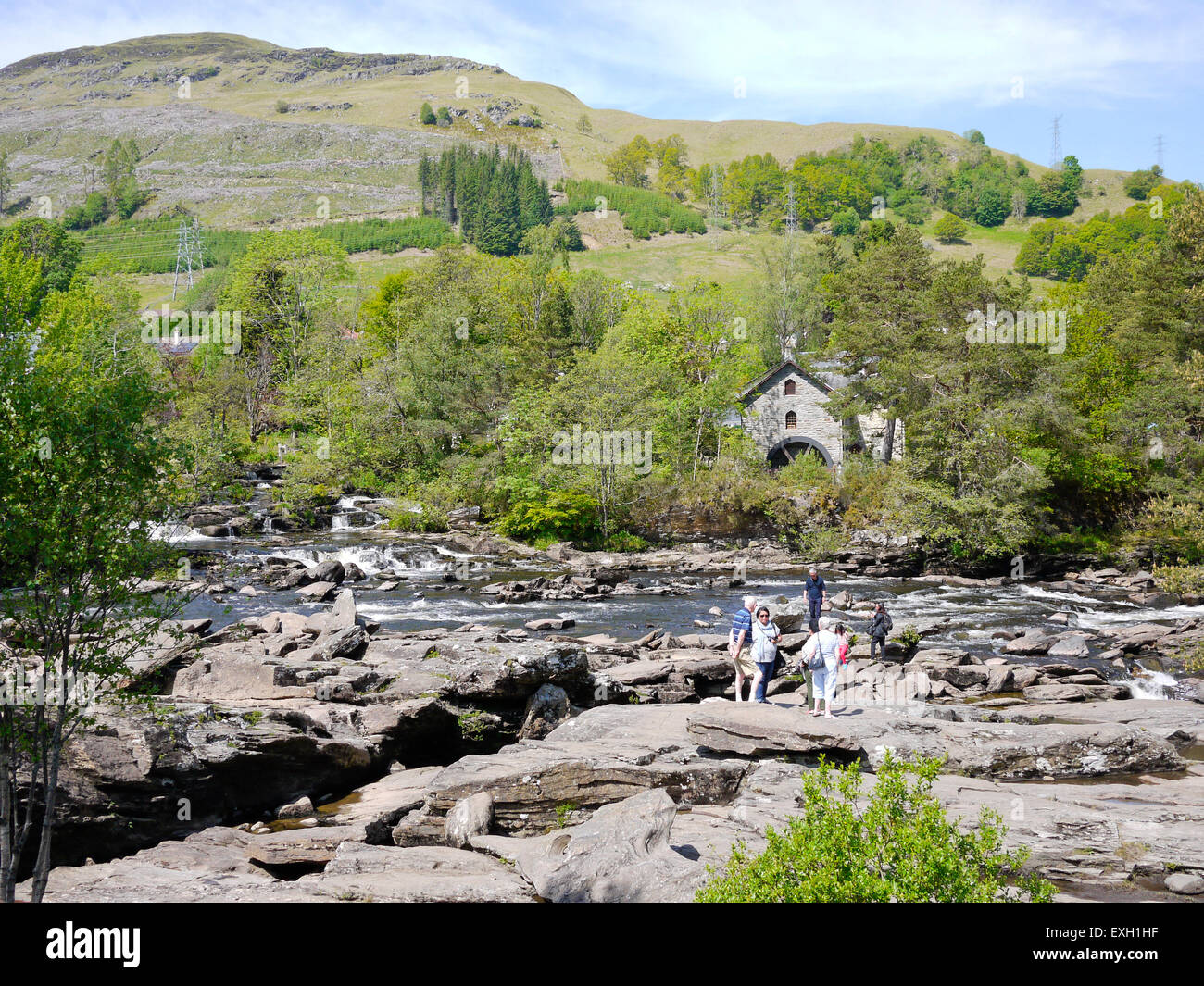 Falls of Dochart at Killin, Perthshire, Scotland, UK Stock Photo - Alamy