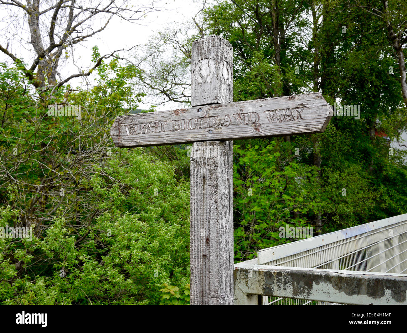 West highland way sign hi-res stock photography and images - Alamy