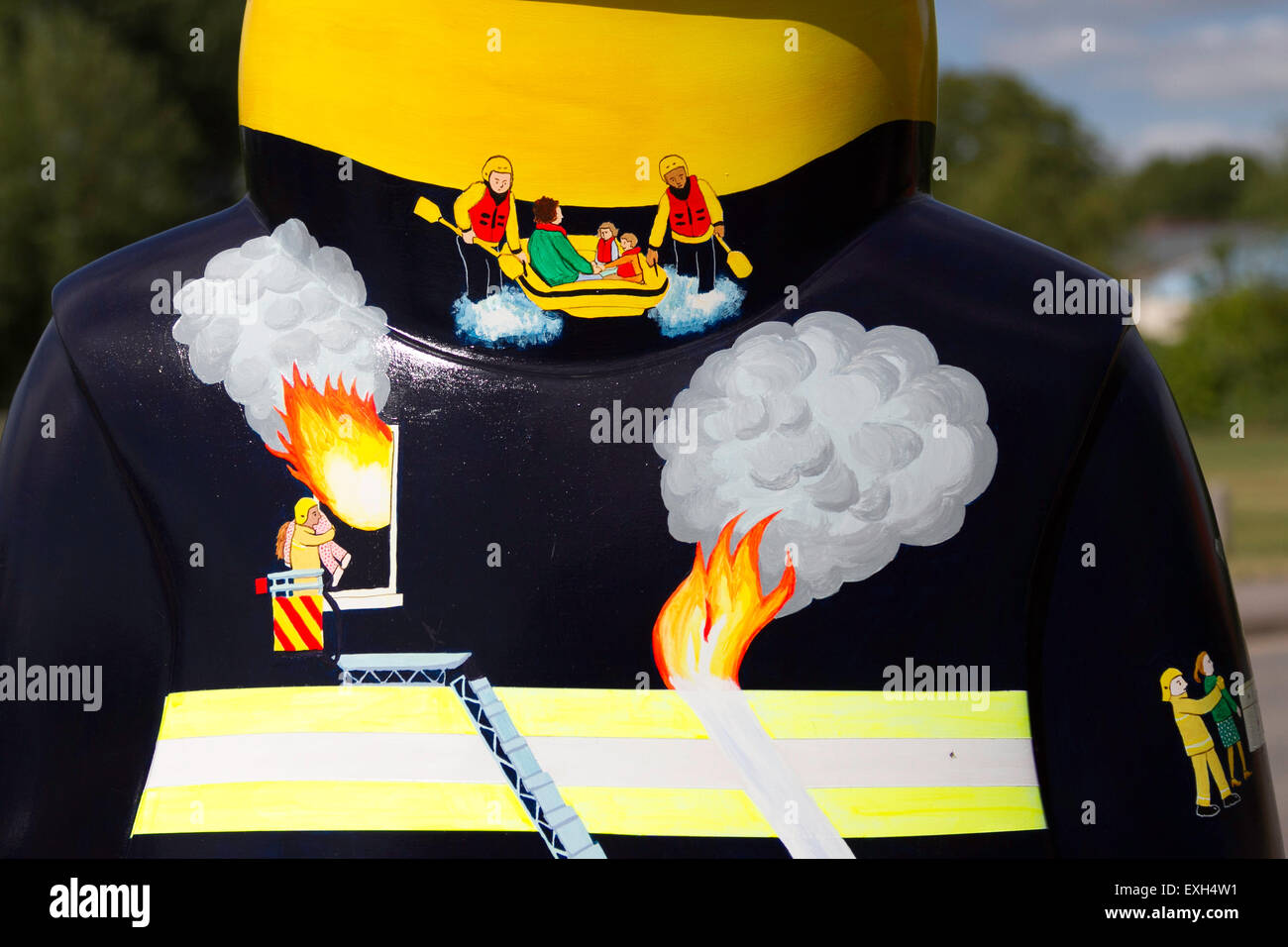 Fireman Barron outside the Fire Station in Salisbury Stock Photo - Alamy