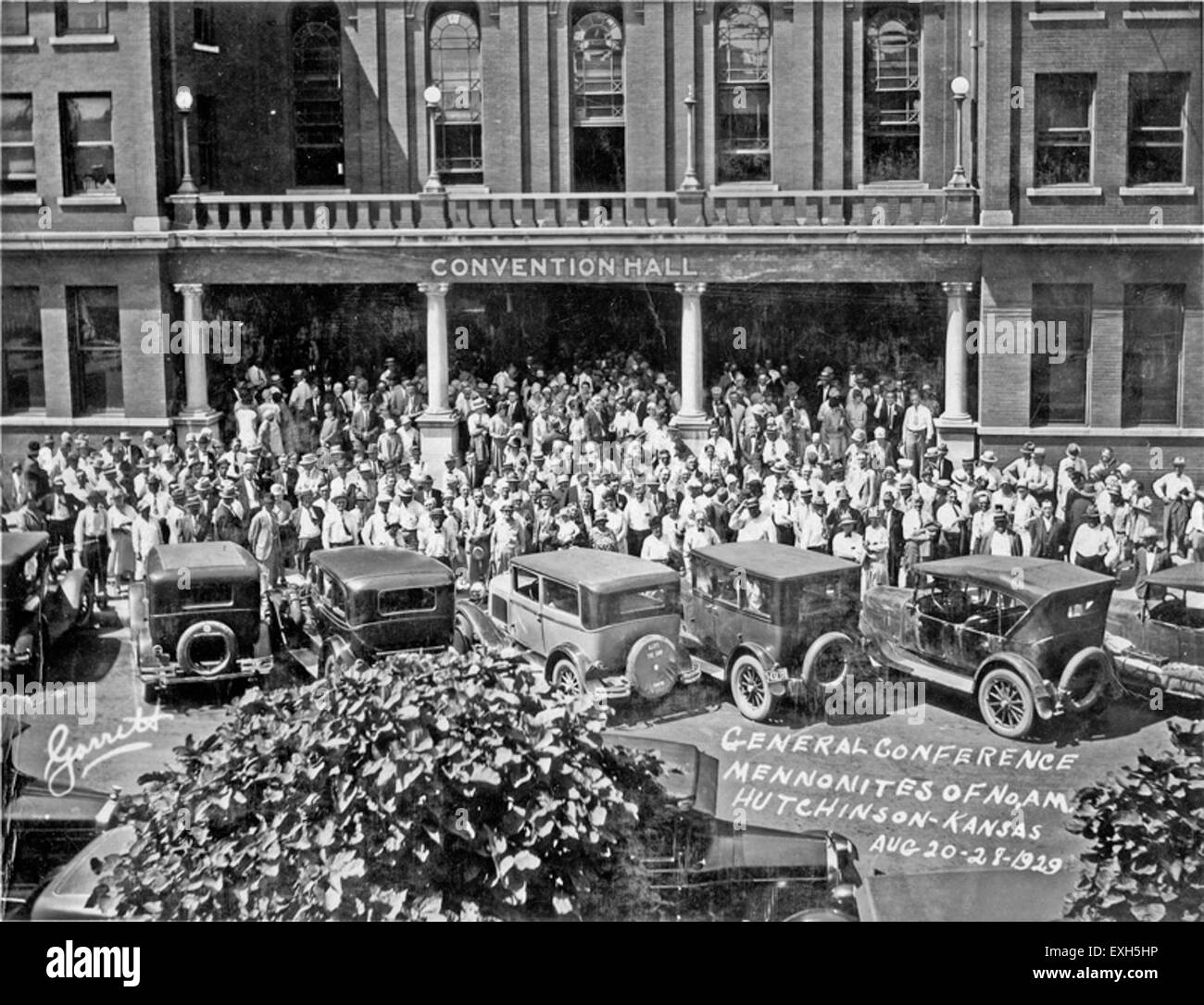 This image shows the 1929 General Conference Mennonite Church meeting ...