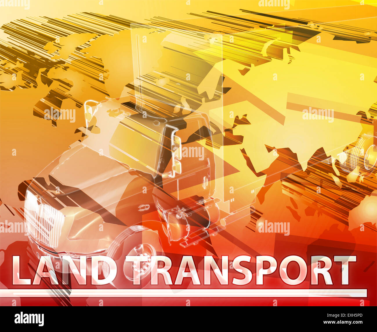 Abstract background digital collage concept illustration land transport ...