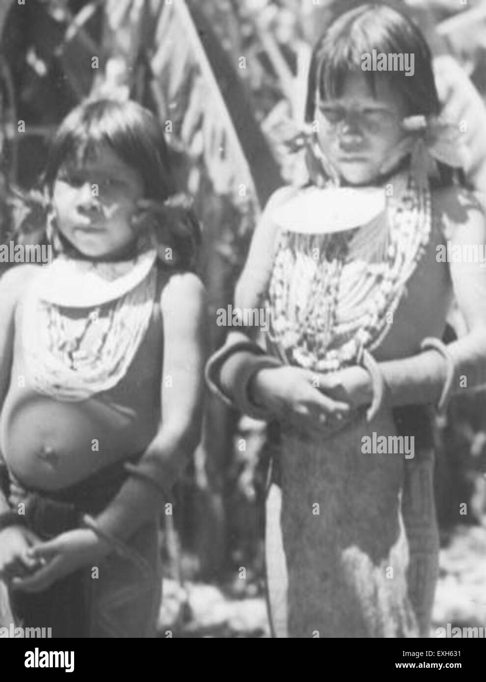 Brazilian Indian children in 1964, likely part of a missionary outreach ...