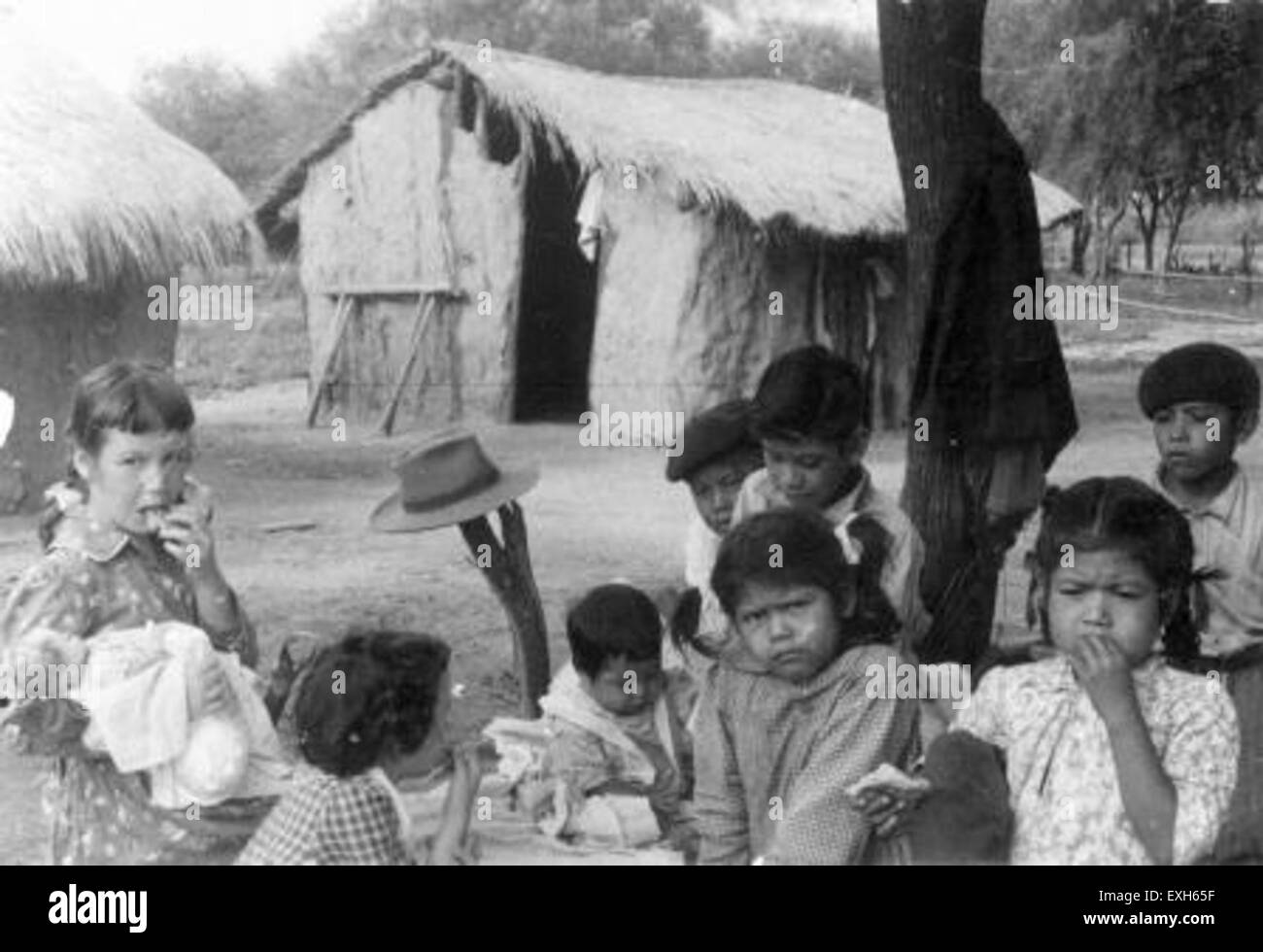 Buckwalter girls Chaco Argentina Stock Photo - Alamy