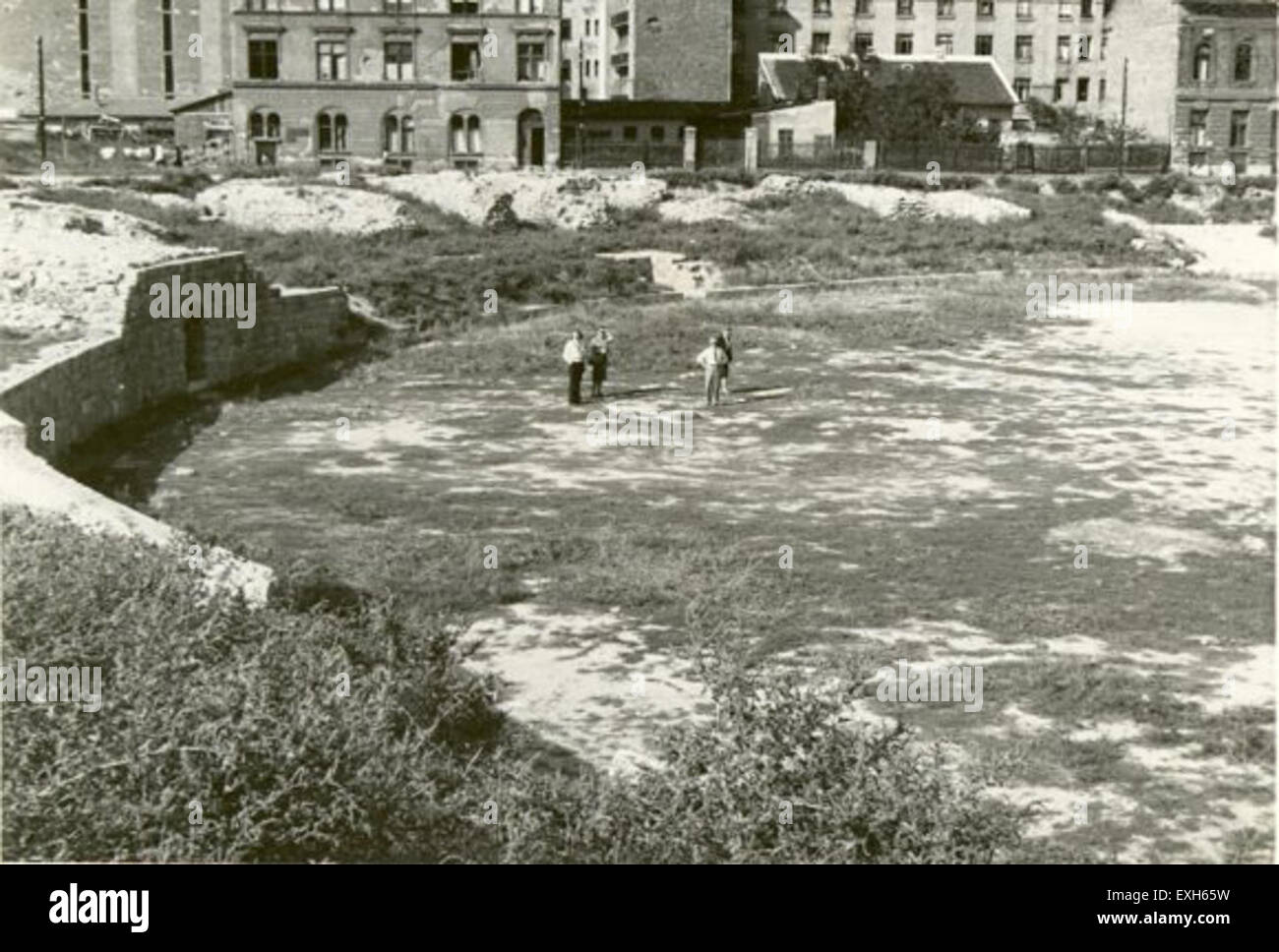 Photograph showing Roman ruins in Budapest, taken by Arthur Voth, with ...