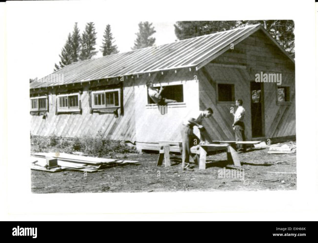 Building Church In Calling Lake Alberta Stock Photo - Alamy