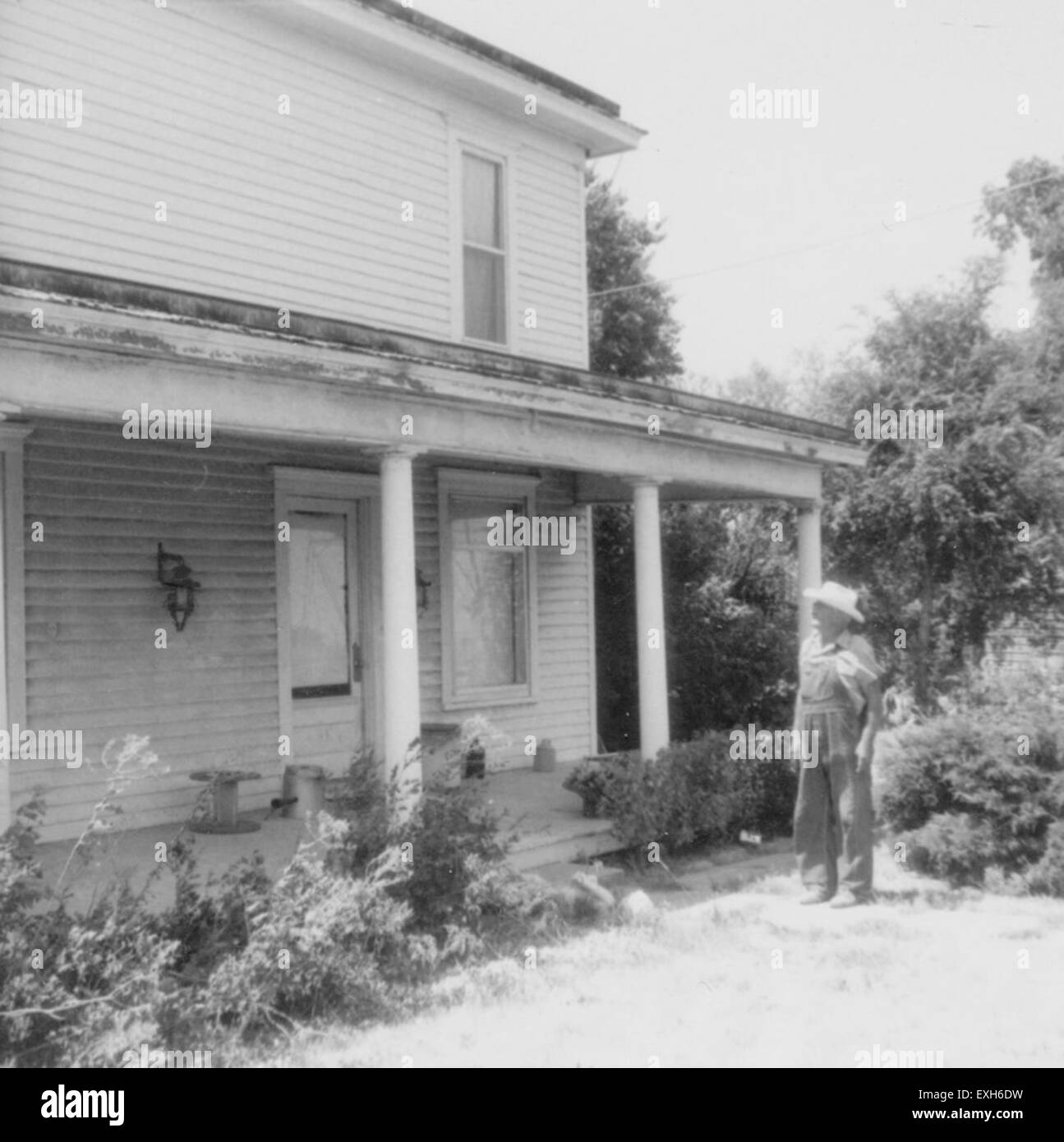 BW Harder, pictured near his house in Whitewater, Kansas, represents ...