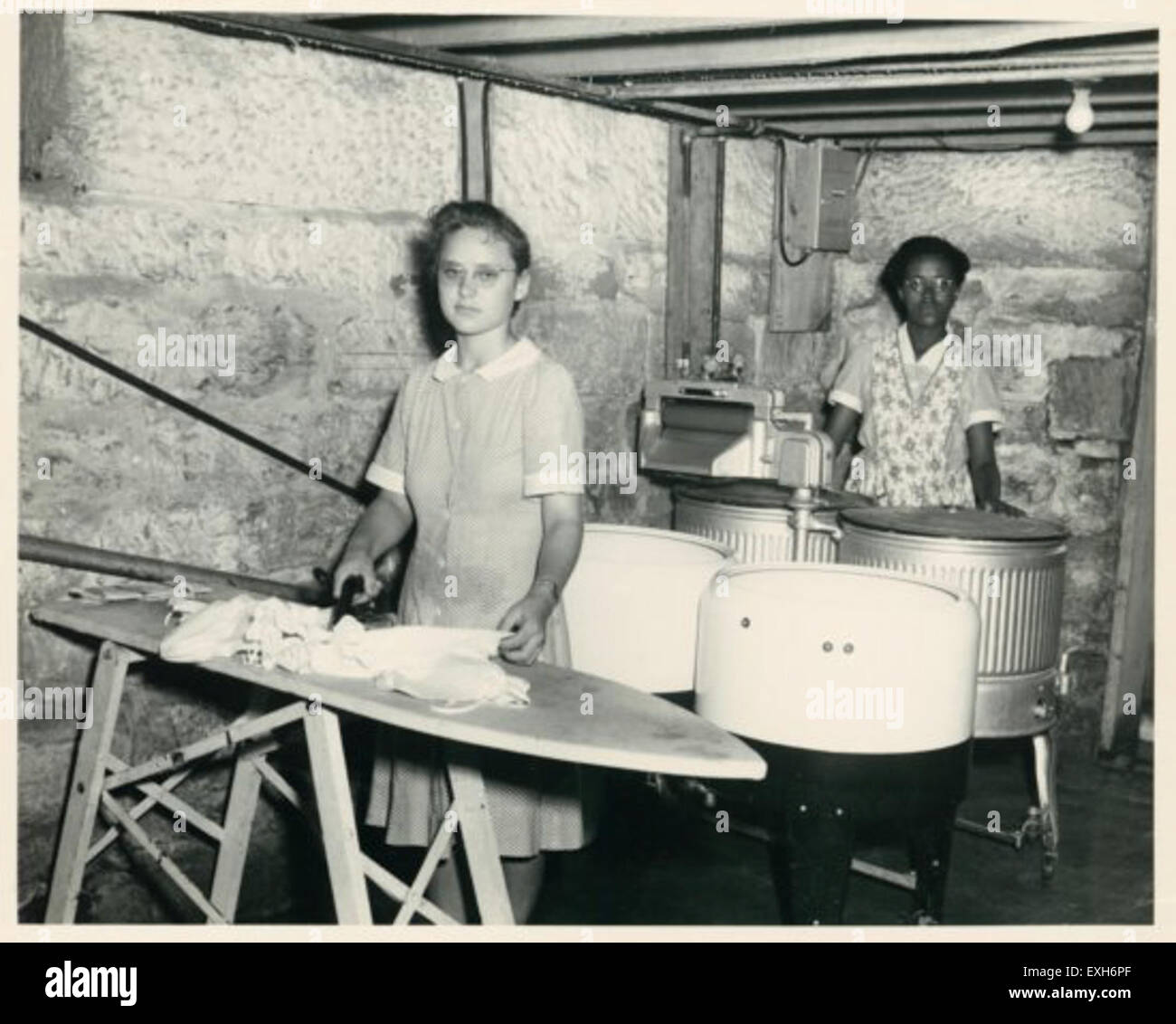 At Camp Ebenezer, staff members, including African Americans, engage in ...