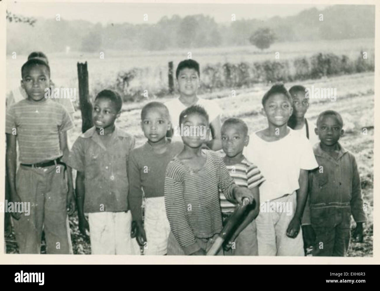 The first group of African American boys at Camp Ebenezer, a summer ...