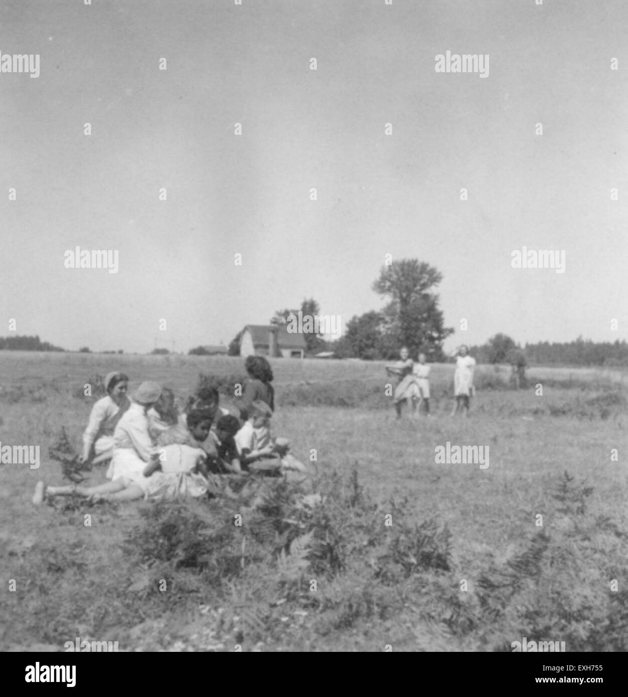 Campers at the Fresh Air Camp in Hubbard, Oregon, engage in outdoor ...
