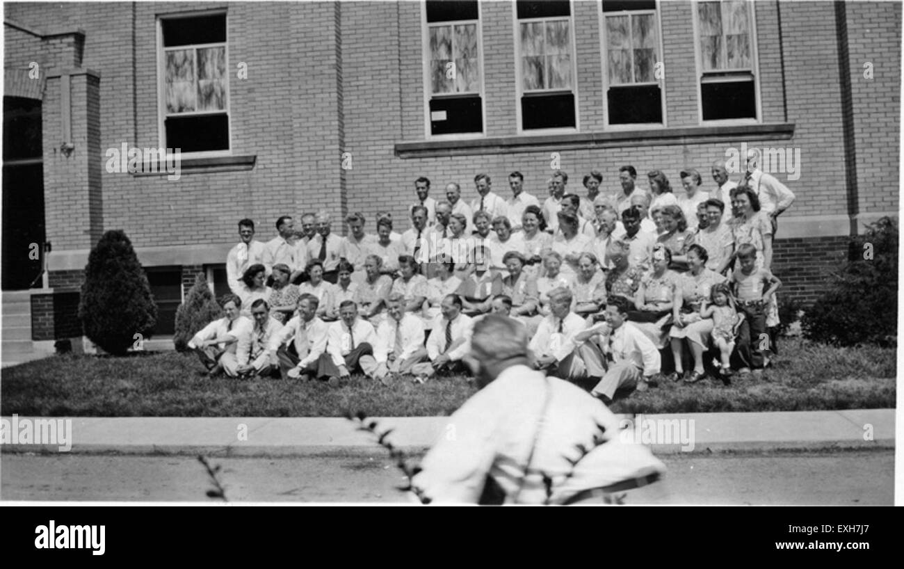This image captures a moment from the 1947 General Conference Mennonite ...