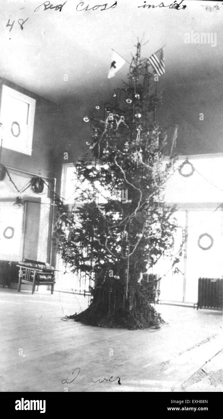 Christmas tree, Red Cross, Denver 1 Stock Photo - Alamy