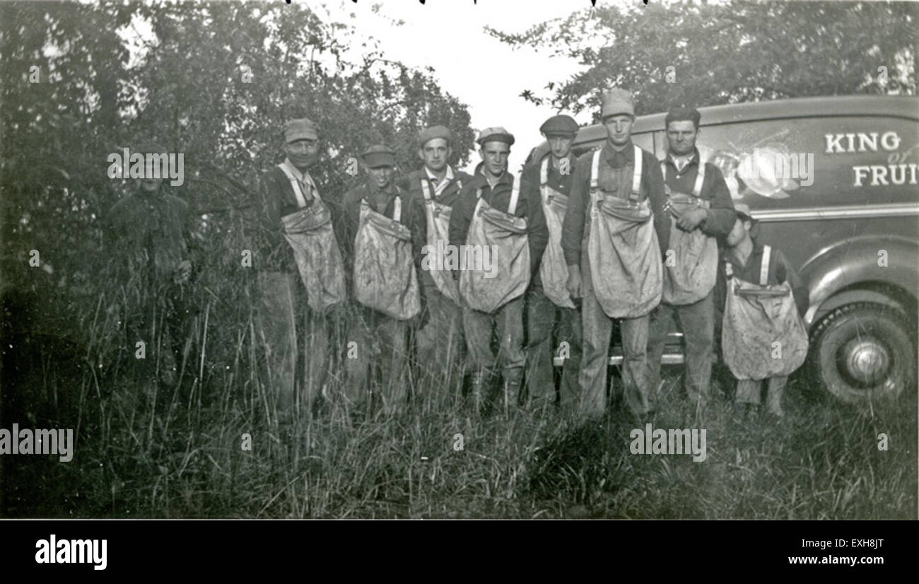 This photograph shows Civilian Public Service (CPS) workers at Camp #24 ...