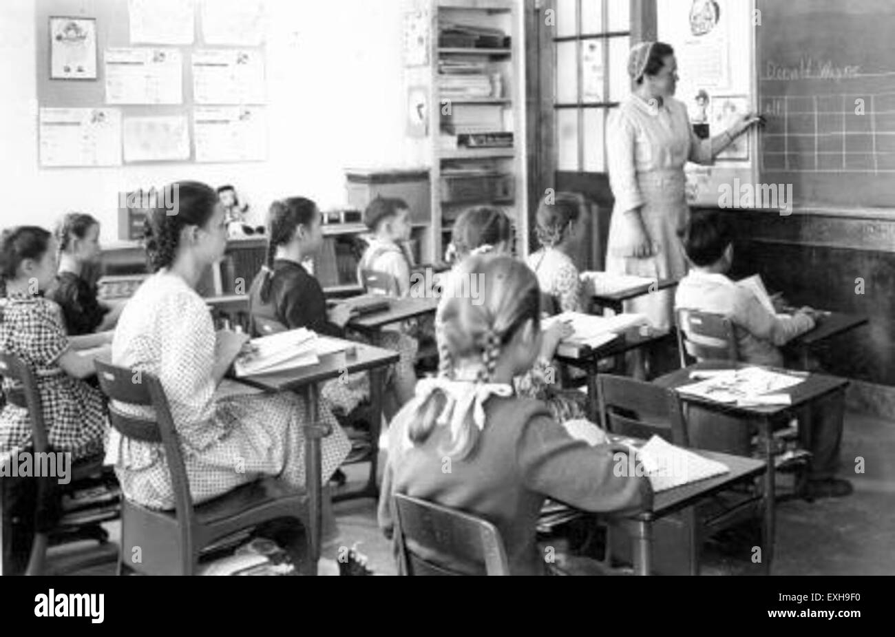 A classroom setting, likely part of a school or educational outreach ...