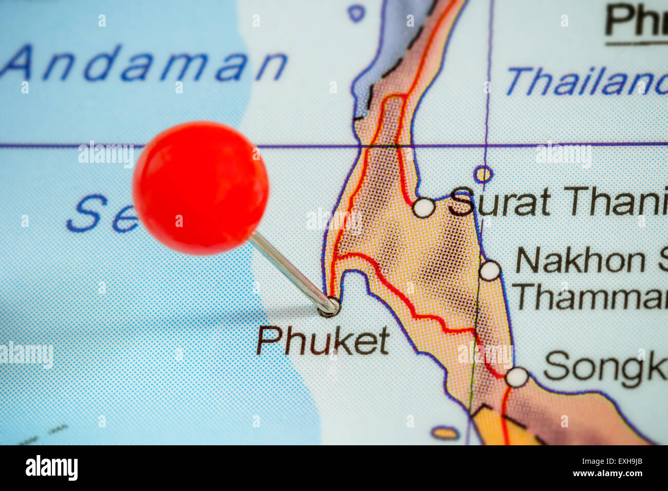 Phuket map hi-res stock photography and images - Alamy