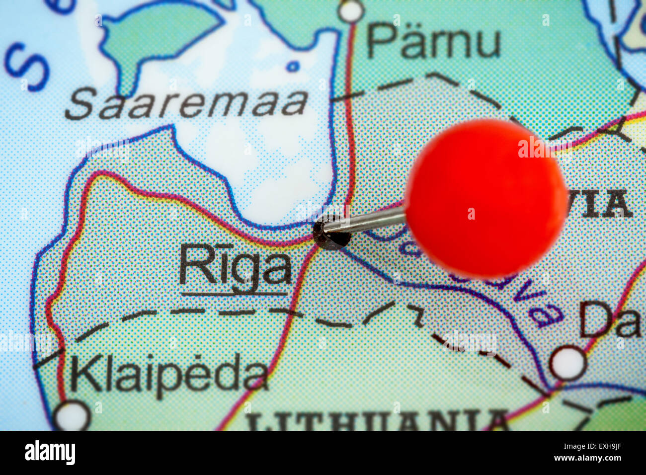 Riga map hi-res stock photography and images - Alamy