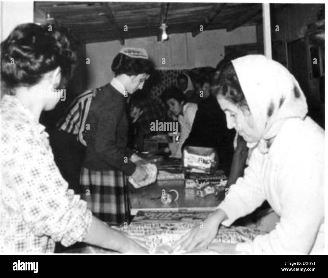 Community and neighborhood groups Black and White Stock Photos & Images ...