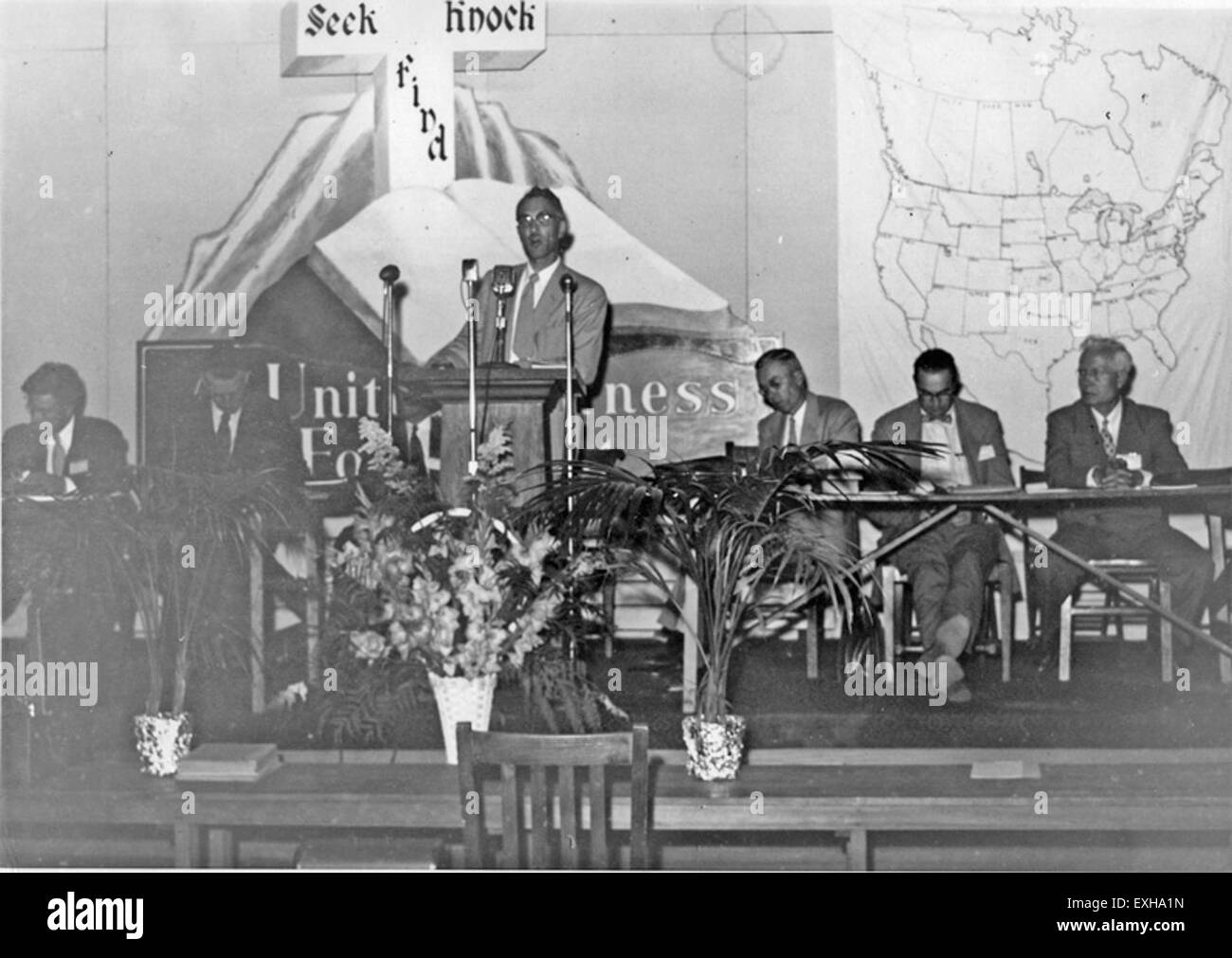 This photograph shows the 1953 General Conference Mennonite Church ...