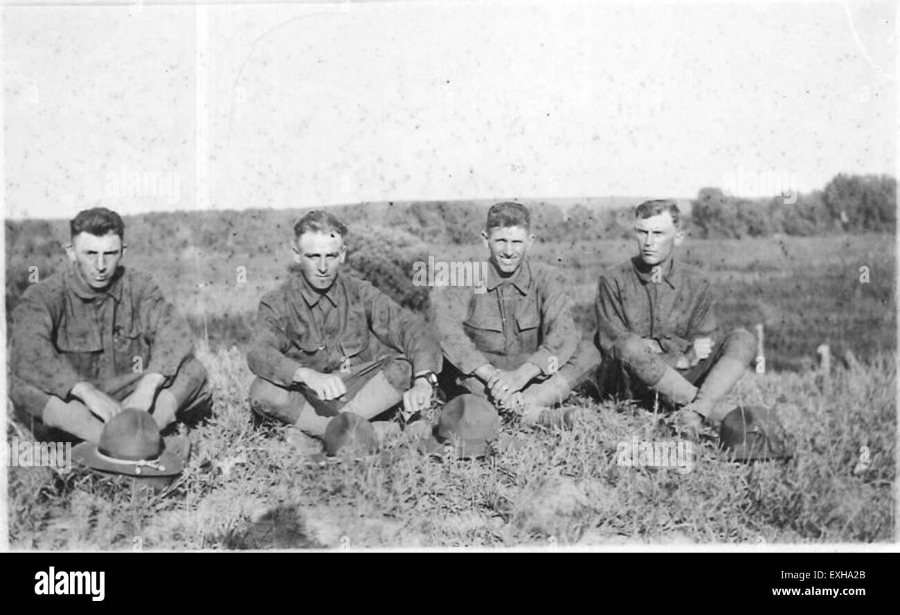 Conscientious objectors (COs) are pictured resting during their service ...