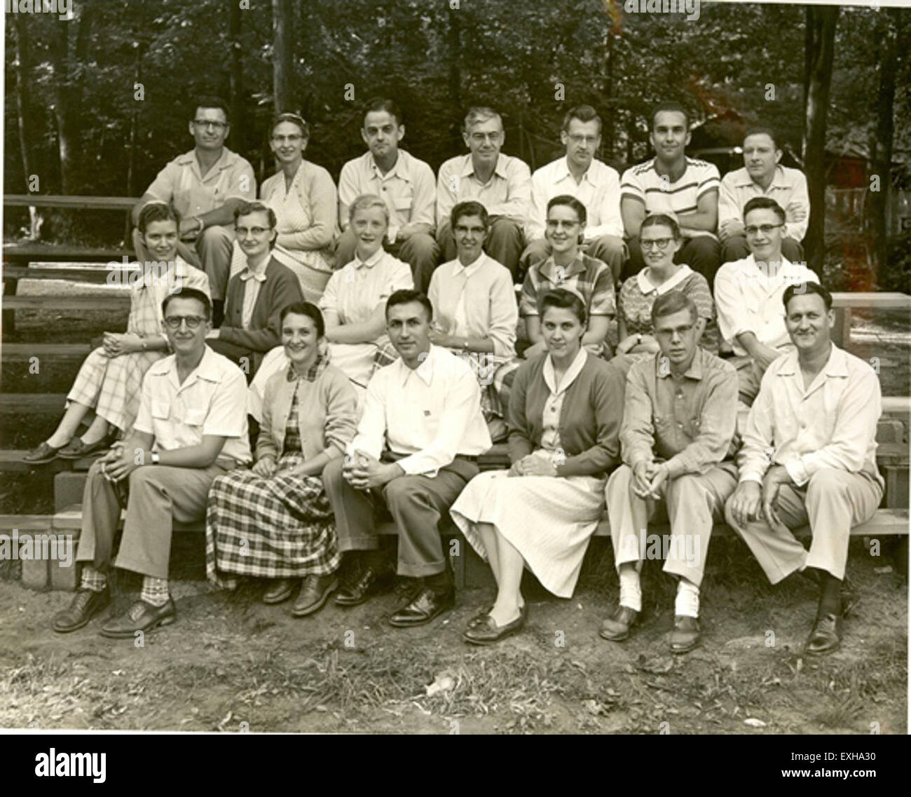 1955 Young People's Institute Staff 1 Stock Photo - Alamy