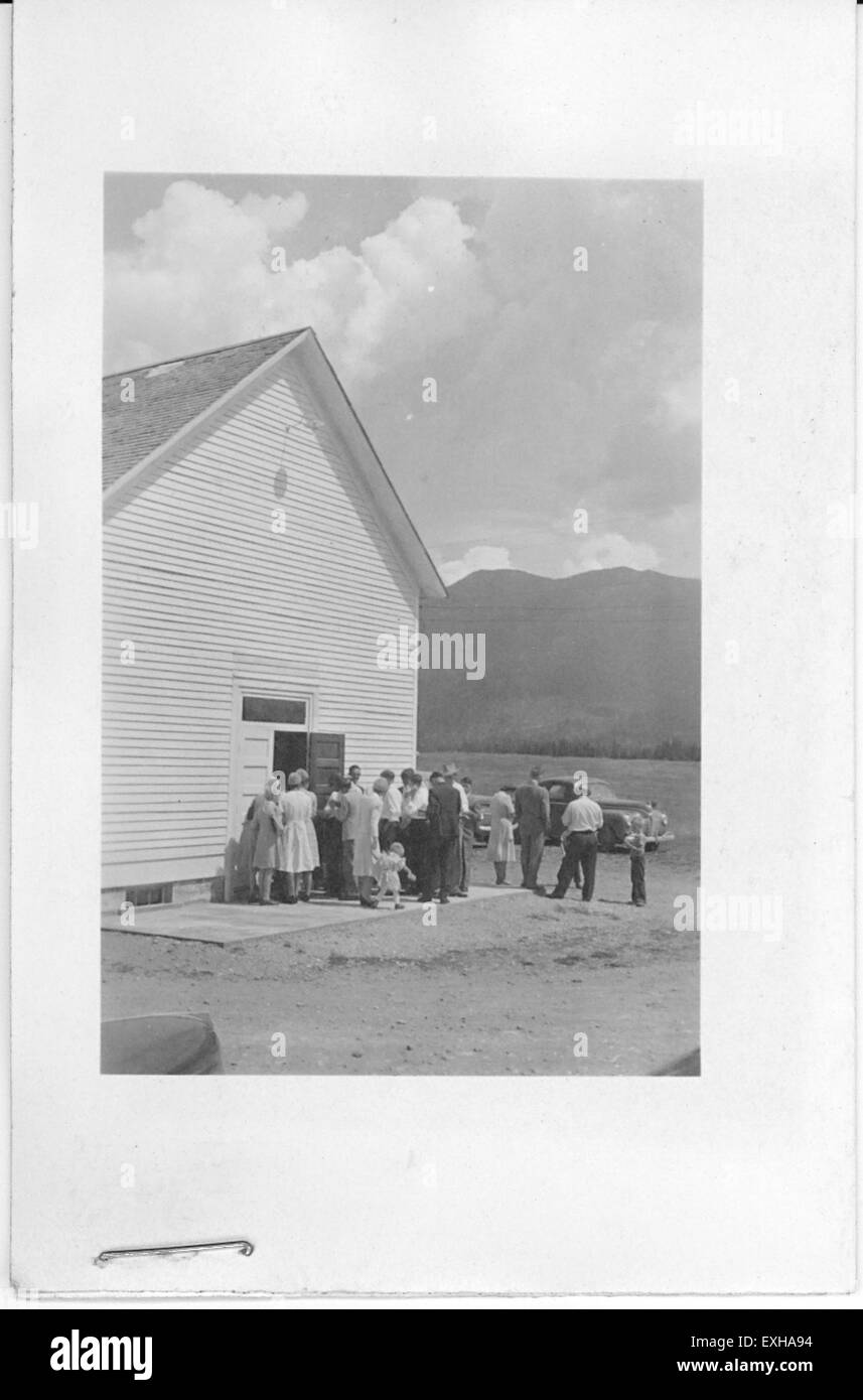 This photograph depicts the Creston Mennonite Church, a significant ...