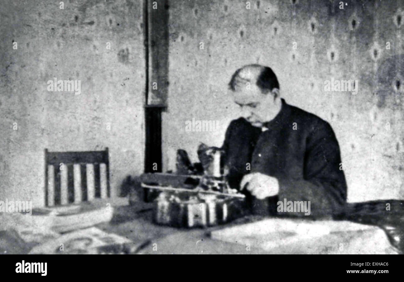 Daniel Kauffman, a prominent figure in the Mennonite community, is shown working at his ...