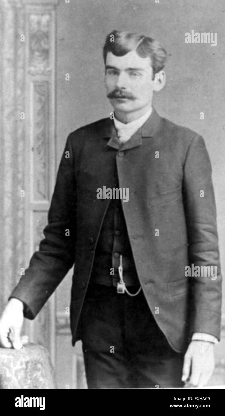 A portrait of Daniel Kauffman, taken around 1885. Kauffman was a significant figure in Mennonite ...