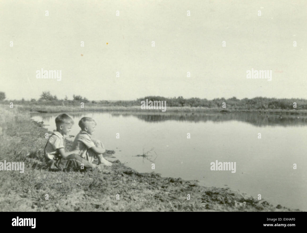 Delmer and Kermit Martin are pictured in Minot, North Dakota, possibly ...
