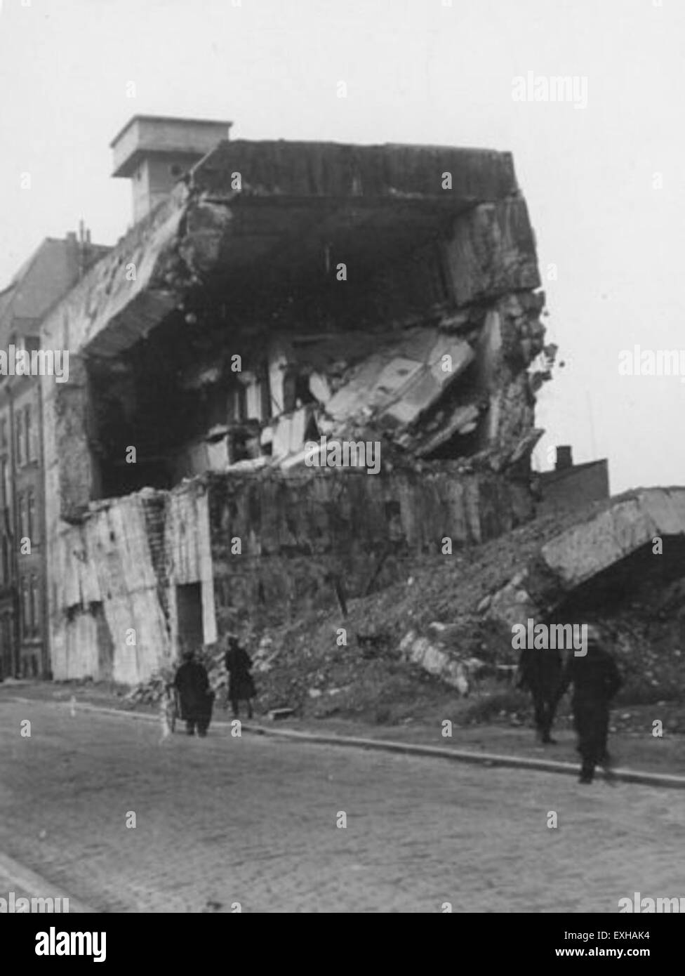 Destroyed Bunker In Kiel Stock Photo - Alamy
