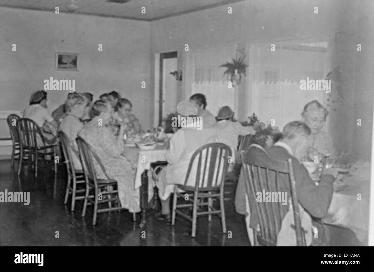The dining room at the Old People's Home in Albany, Oregon, offers a ...