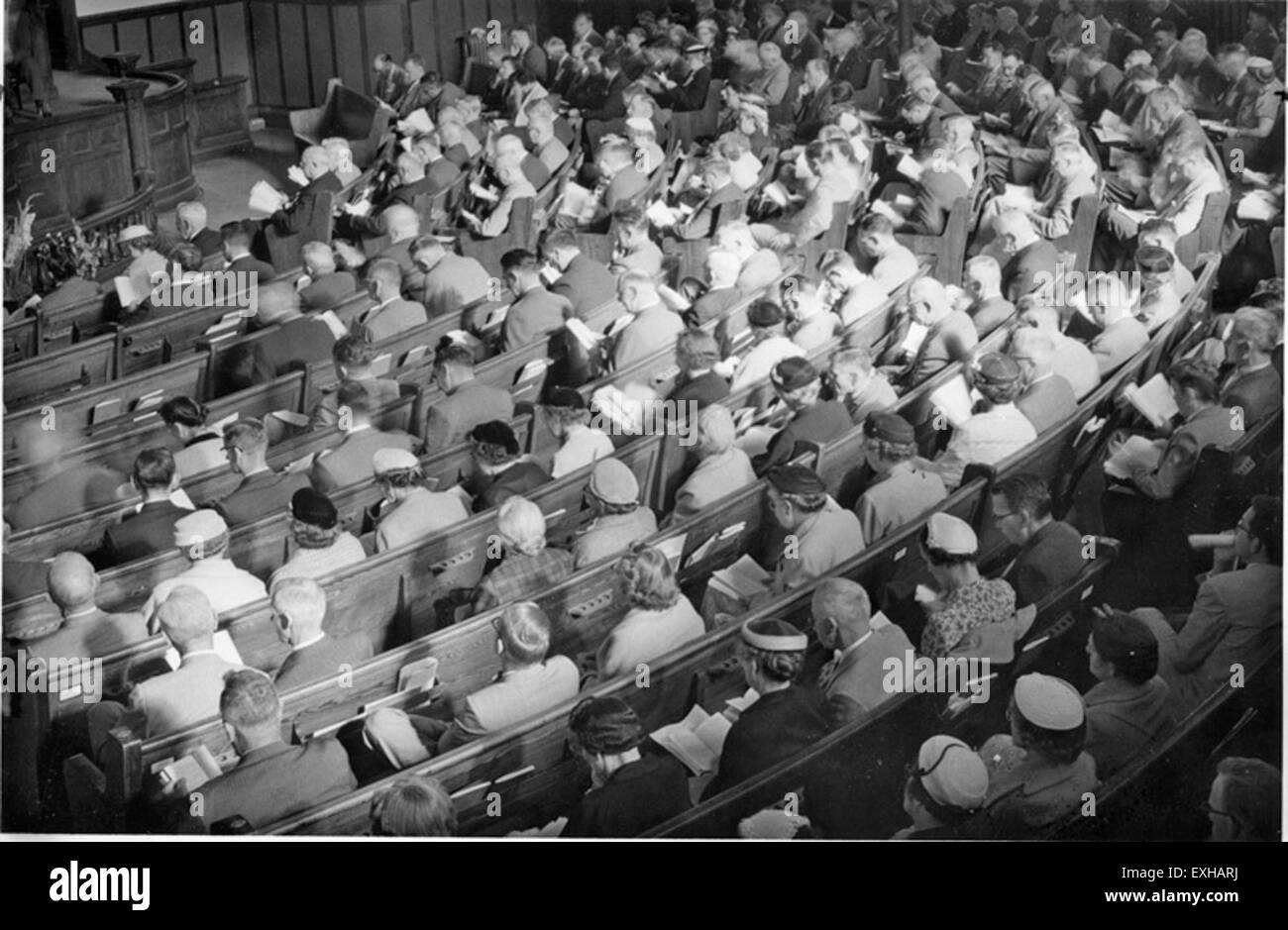 This photograph captures the 1956 General Conference Mennonite Church ...