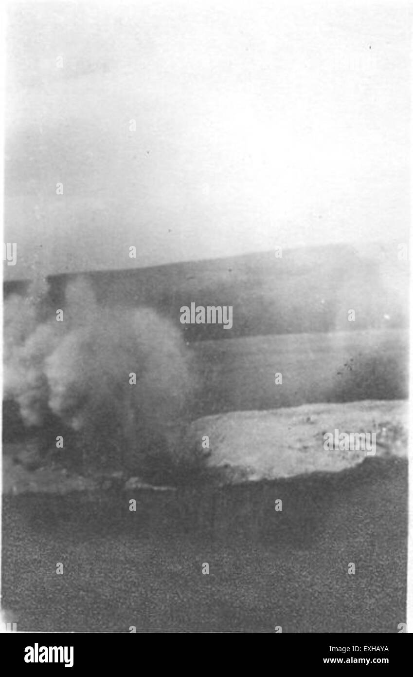 A dynamite shot, likely used for construction or mining purposes ...