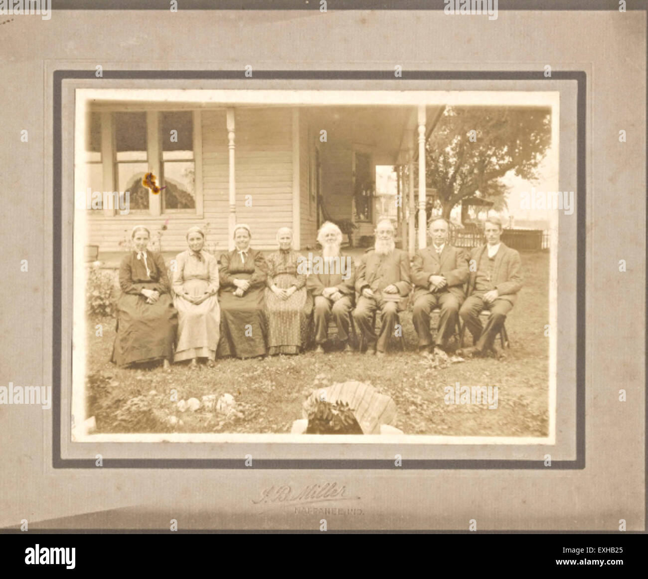 The Eli S. Miller family, photographed in 1911, represents a Mennonite ...
