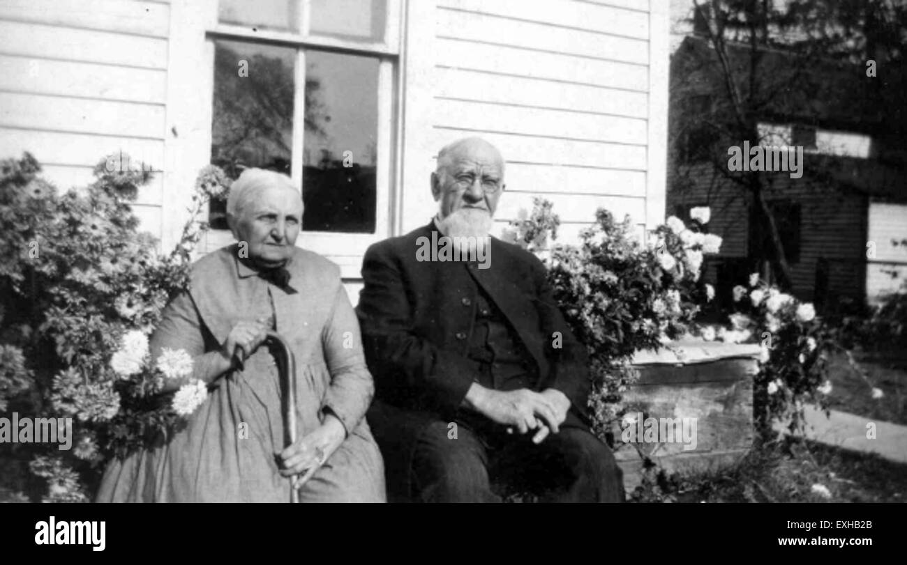 Elizabeth Brubaker Shoemaker and JS Shoemaker are photographed in ...