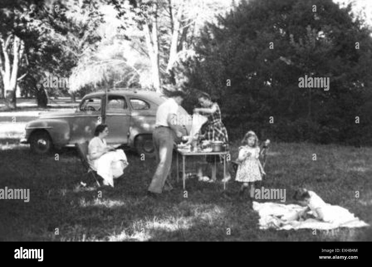 The Erb and Brunk families are pictured at a picnic in Argentina. The ...