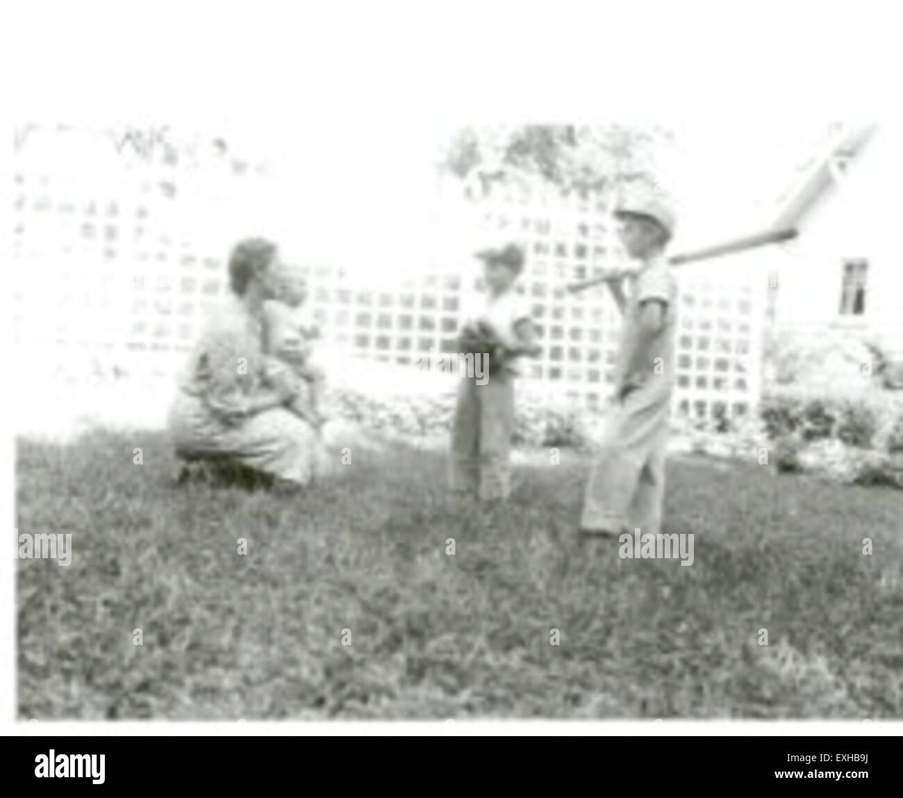 This image shows Ethel Lind with her three sons – Donald, Ivan, Jerry ...