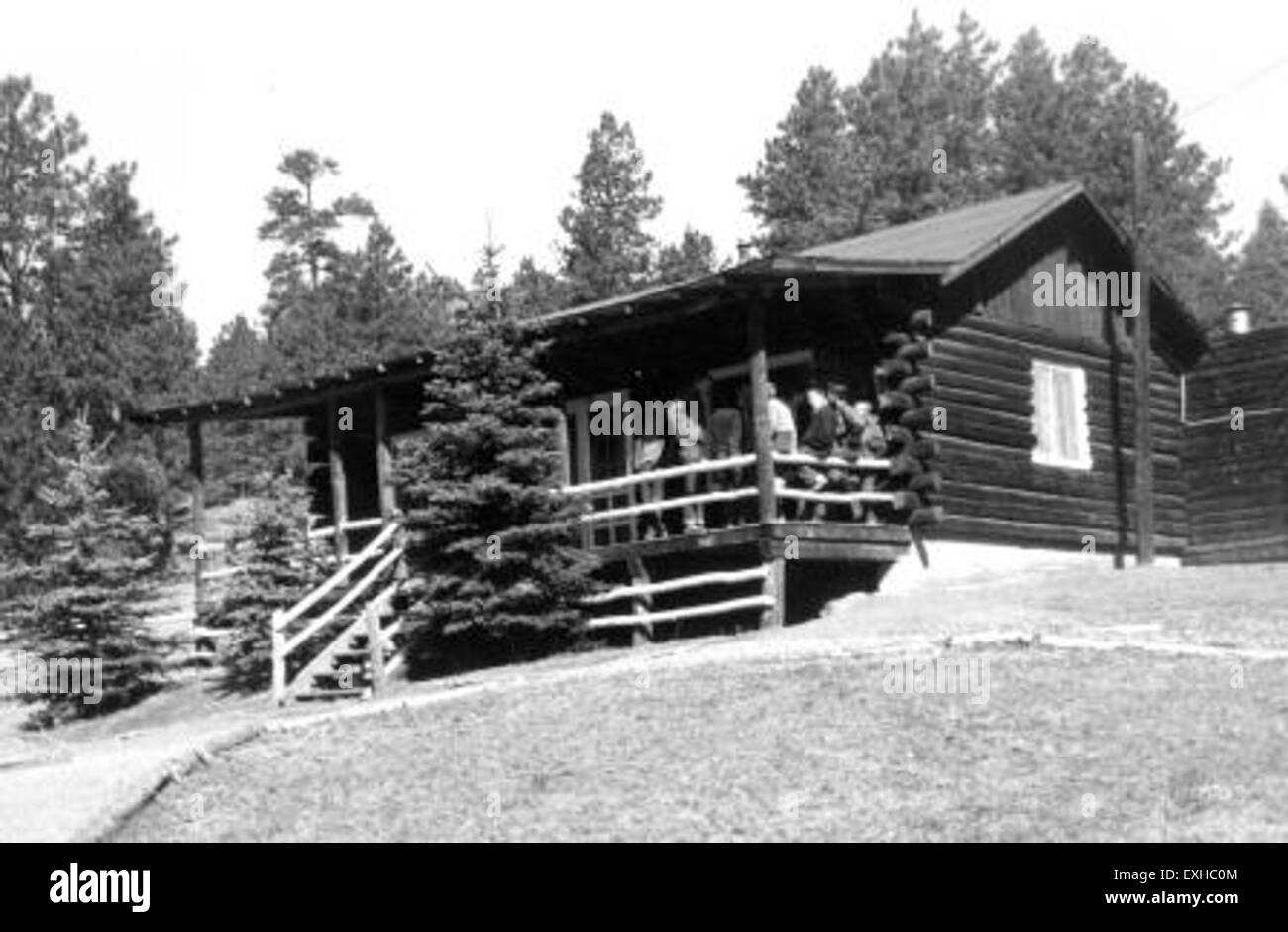 Camp lodge Black and White Stock Photos & Images - Alamy