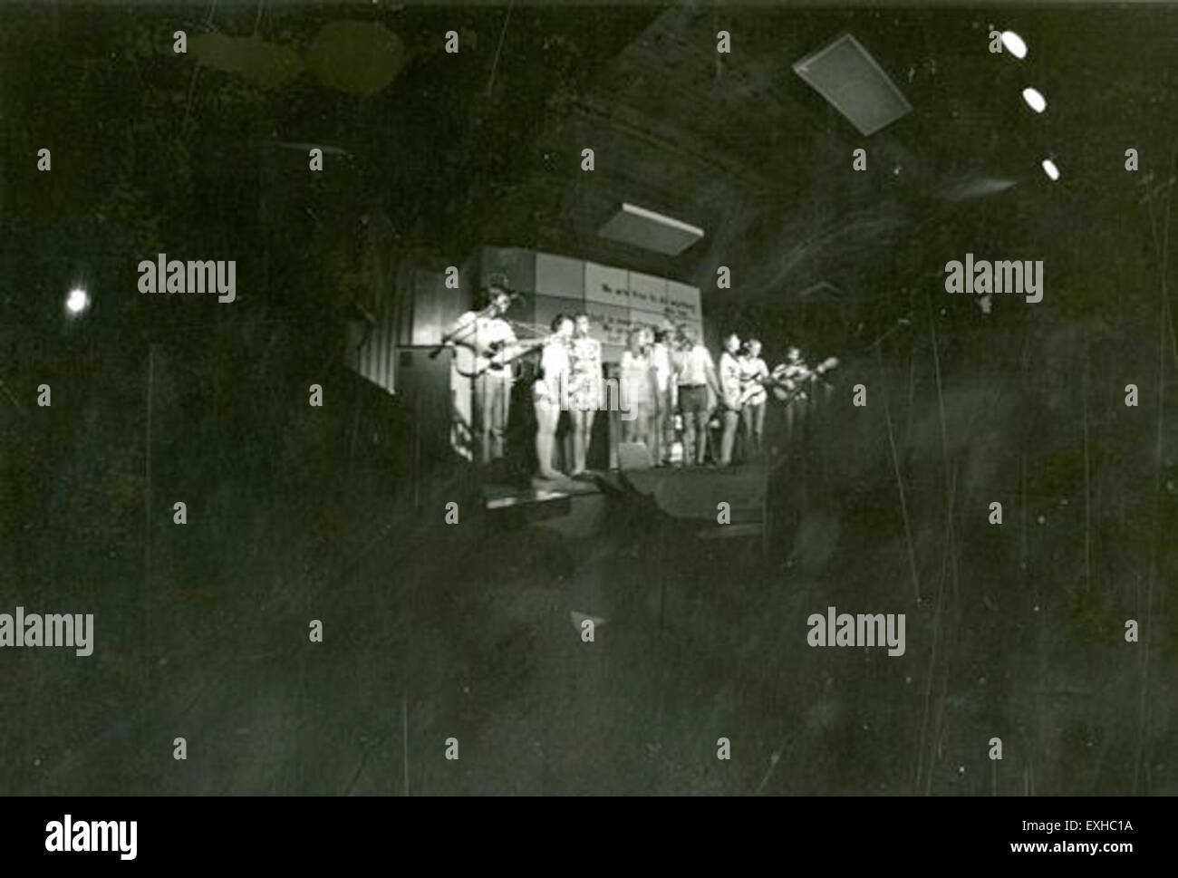 A snapshot from a 1971 performance on stage, capturing the energy and ...
