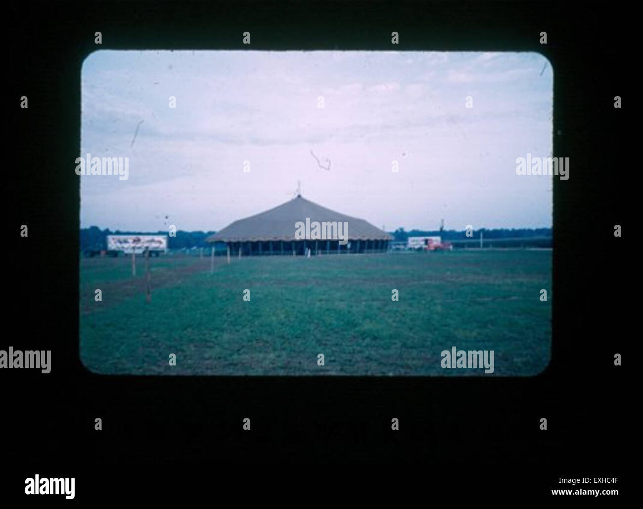 A sign from a revival meeting led by George R. Brunk II, a prominent ...