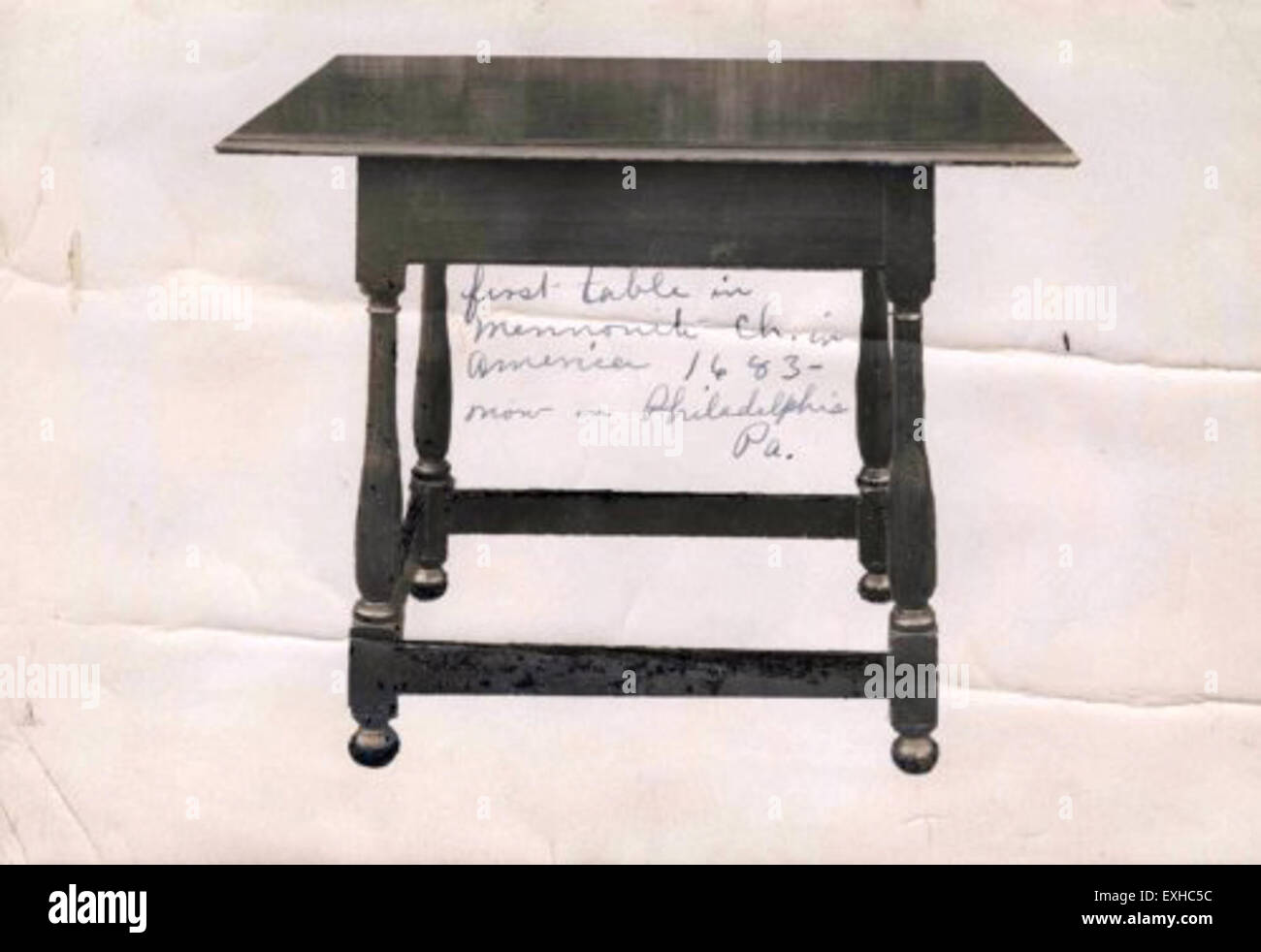 The Germantown Mennonite Church preaching table, circa 1915, was ...