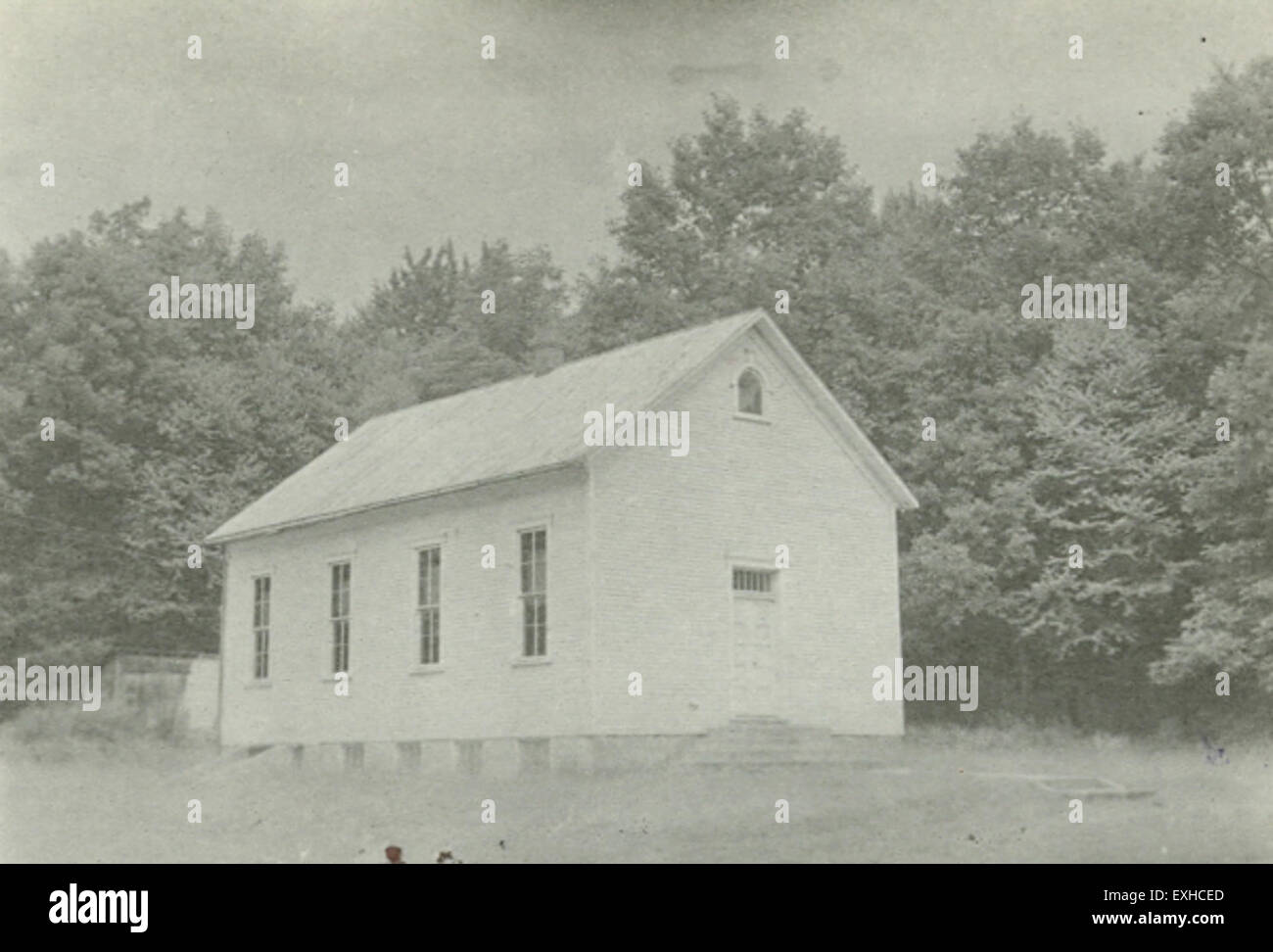 This image depicts the Glade Mennonite Church, reflecting the religious ...