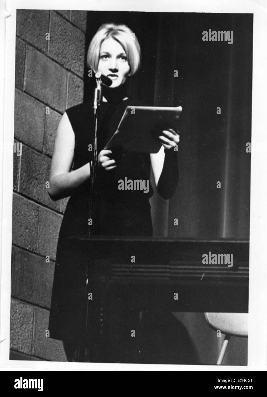 A photograph showing a drama performance at Goshen College, with ...