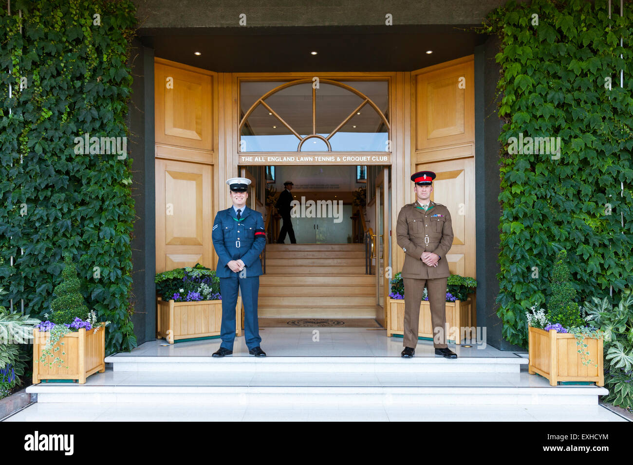 Official entrance to Centre Court at the All England Lawn Tennis Club ...