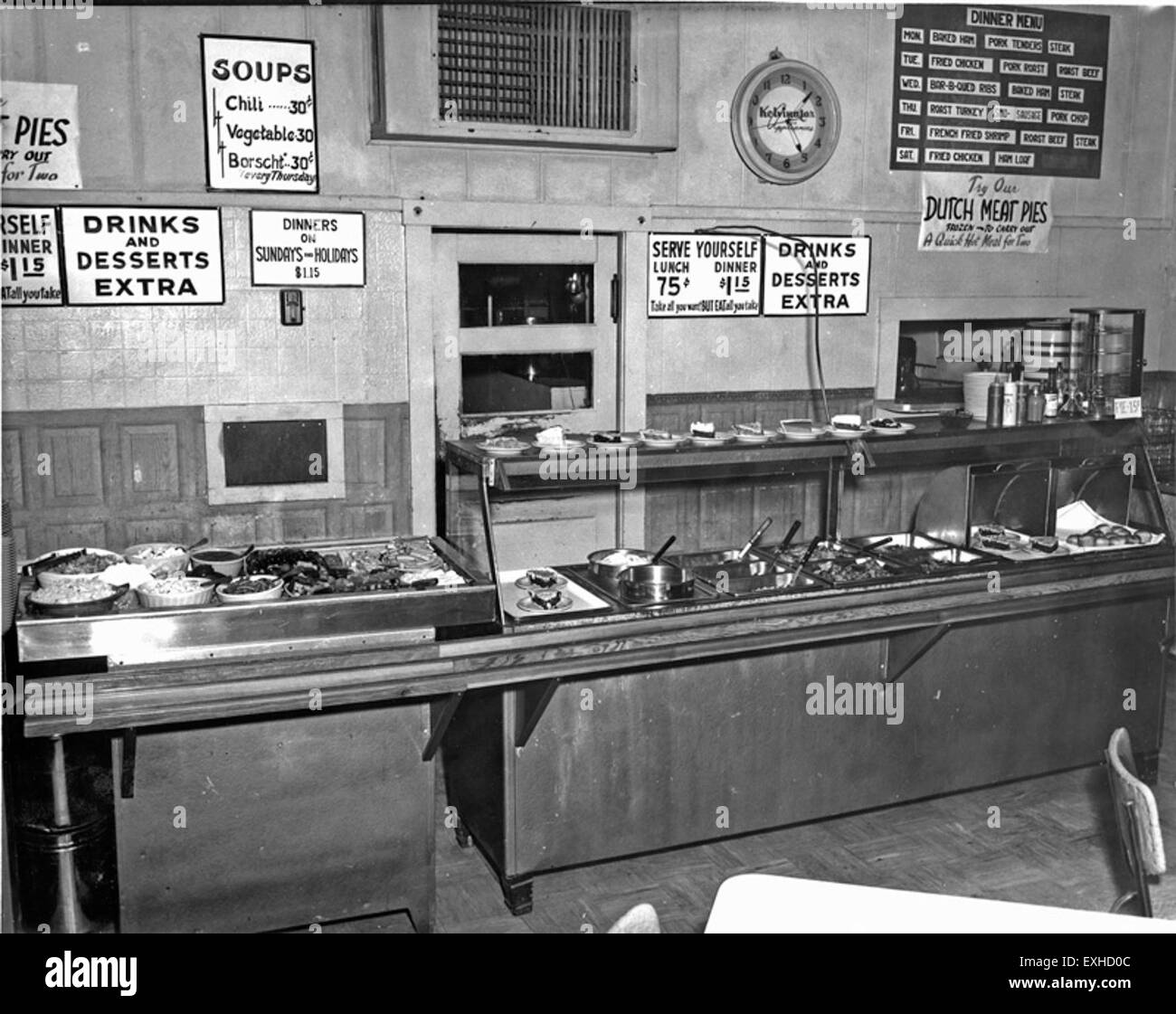 Visitor dining Black and White Stock Photos & Images - Alamy