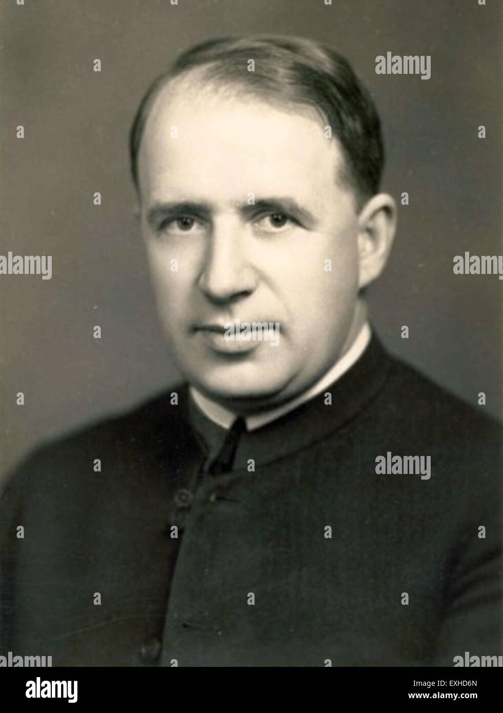 This portrait features Harold S. Bender, a significant Mennonite leader ...