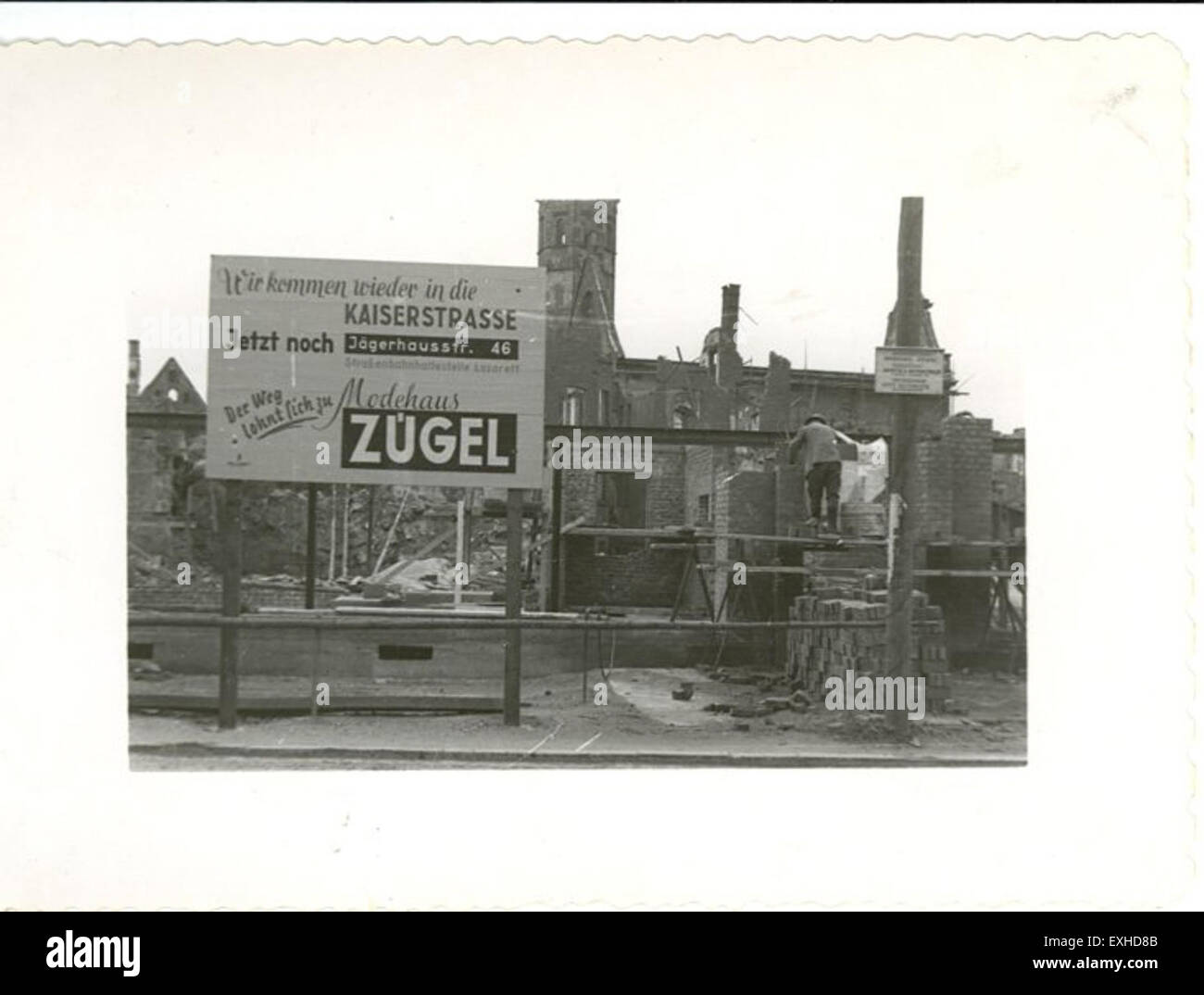 This photograph shows the ruins of Heilbronn, Germany, on October 22 ...