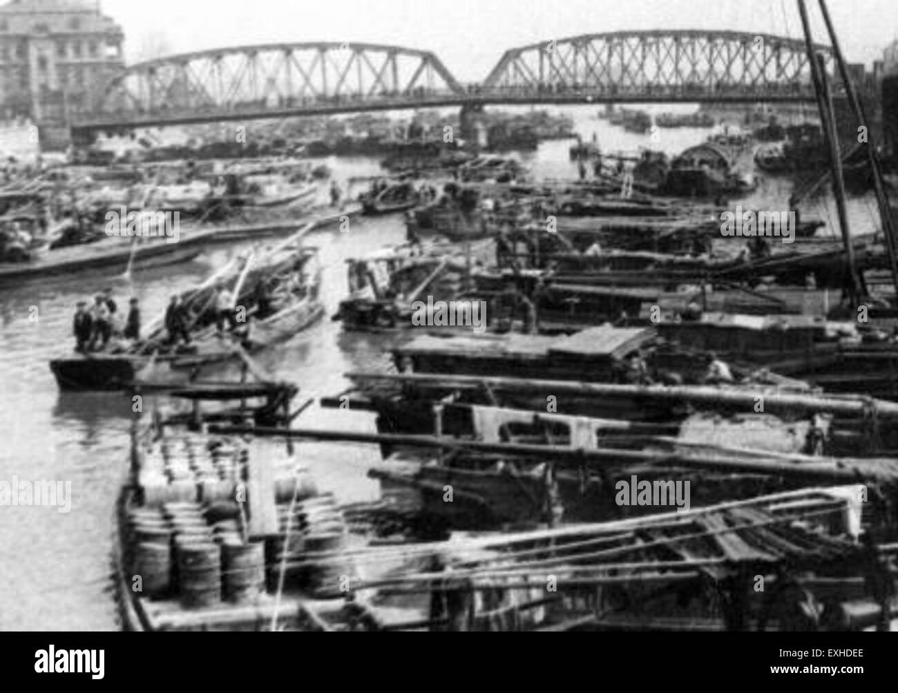 A bridge spans Hochwan Creek, an important structure for transportation ...