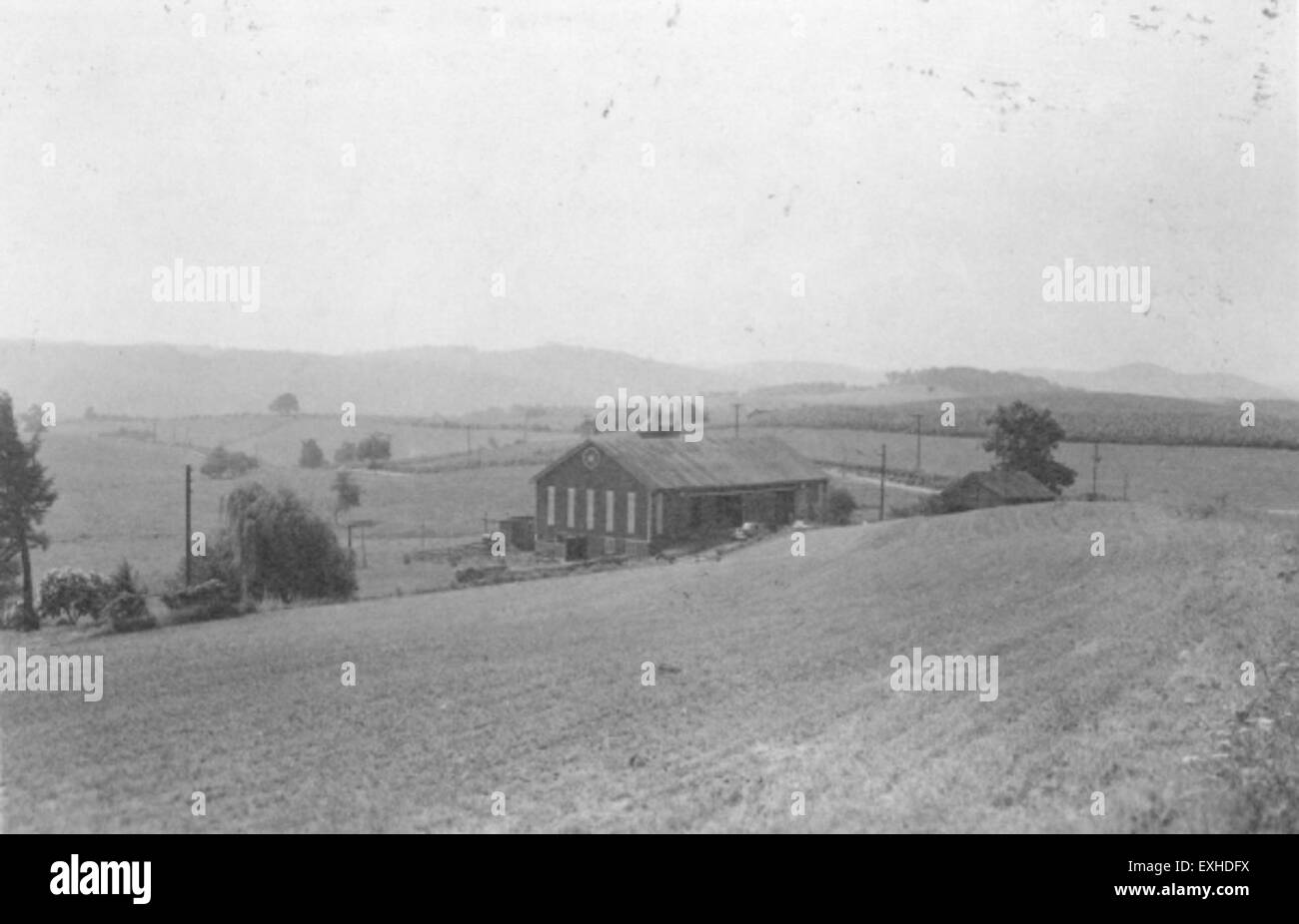 A scene from Holsopple, Pennsylvania, showing the agricultural life of ...