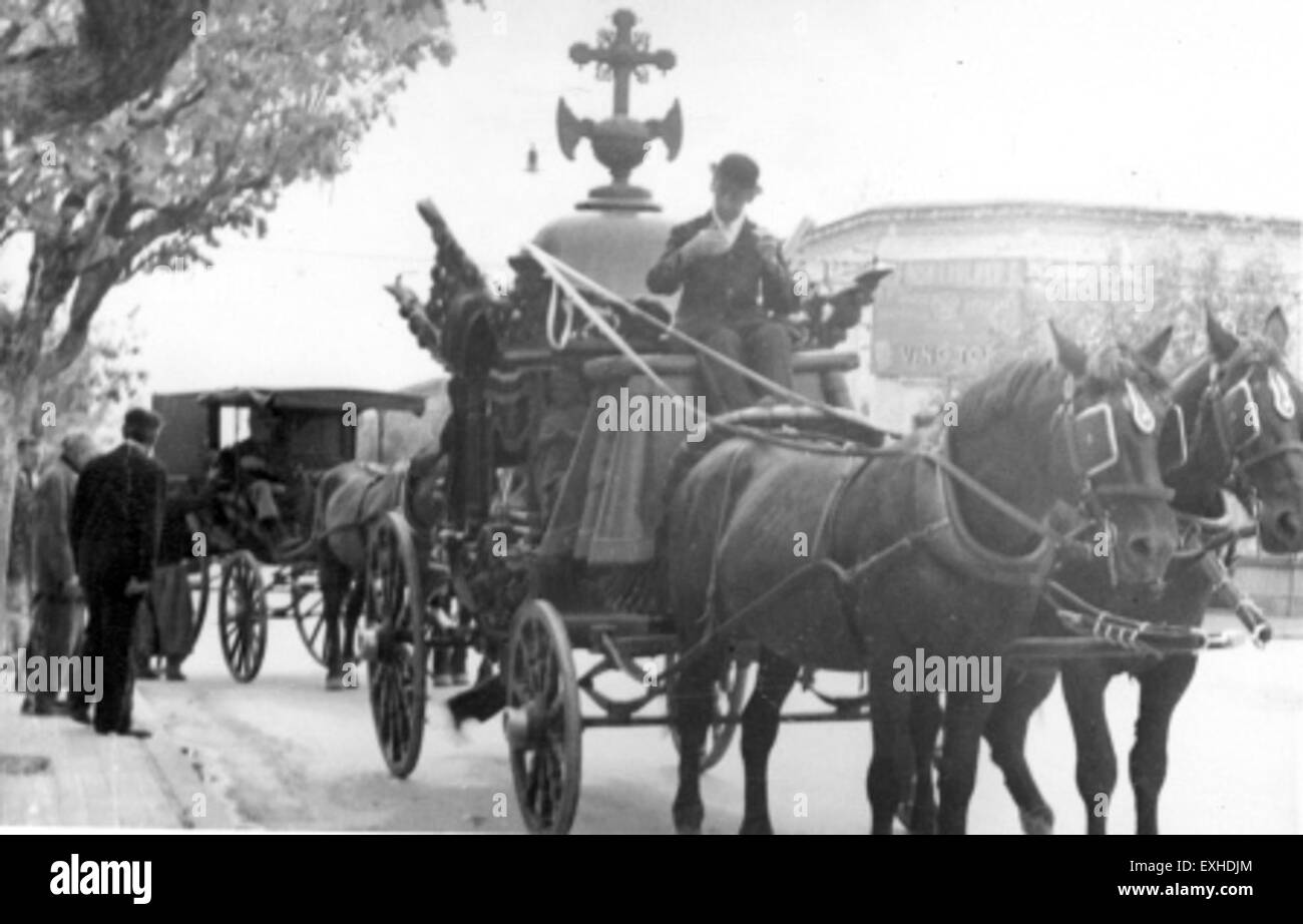 A horse-drawn hearse in Argentina, commonly used for funeral ...
